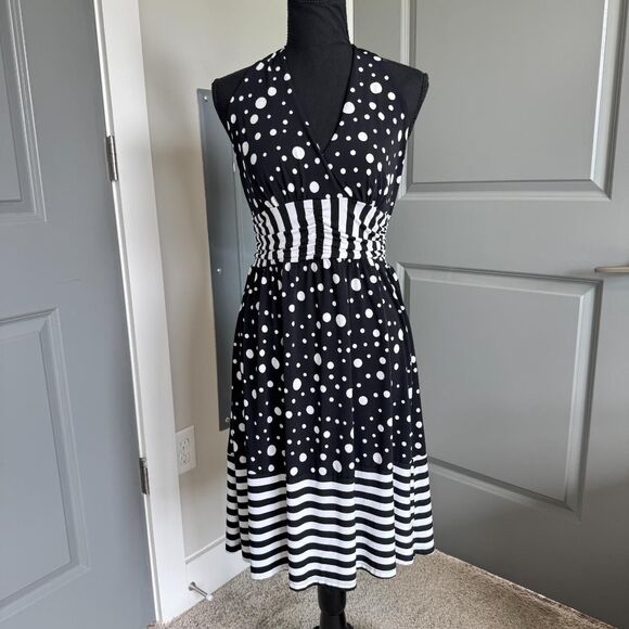 Rhapsody | Dresses | Rare Vintage Rhapsody Halter Midi Dress 9s Flowy ...